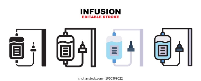 Infusion Icon Set Different Styles Icons Stock Vector (Royalty Free ...