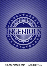 Ingenious Badge Jean Texture Stock Vector (Royalty Free) 1203811936 ...
