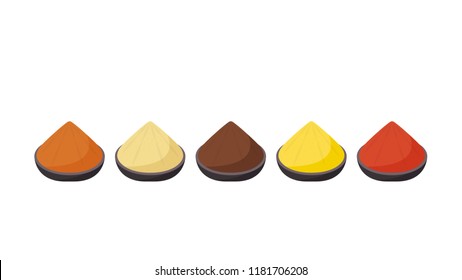 Ingredient Powder Vector Wallpaper Free Space Stock Vector (Royalty ...