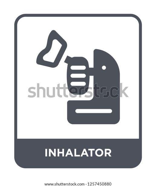 Inhalator Icon Vector On White Background Stock Vector (Royalty Free ...