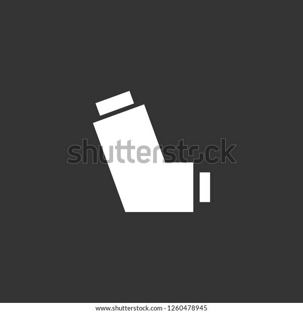 Inhaler Icon Vector Inhaler Sign On Stock Vector (Royalty Free ...