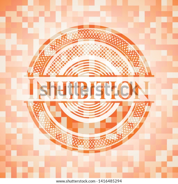 Inhibition Orange Tile Background Illustration Square Stock Vector ...