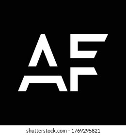 Initial Af Letter Logo Design Modern Stock Vector (Royalty Free ...