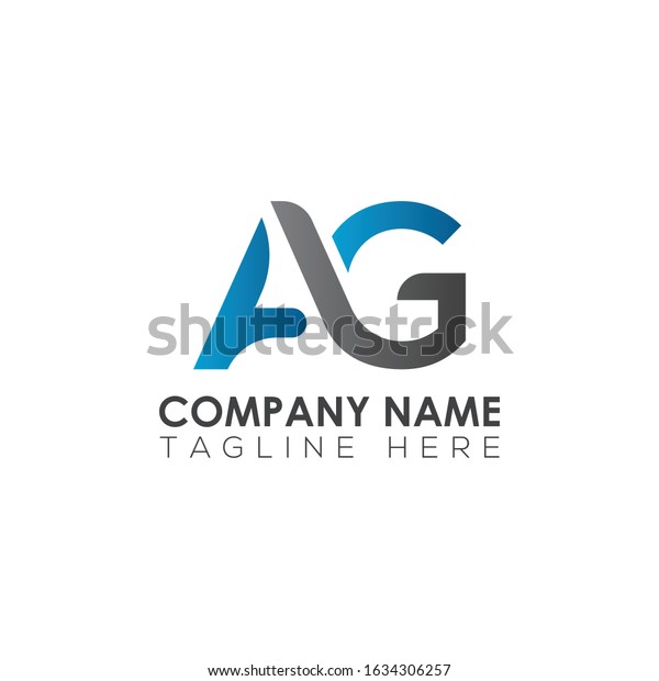 Initial Ag Letter Logo Modern Typography : image vectorielle de stock ... Initial Ag Letter Logo Modern Typography : image vectorielle de stock ...