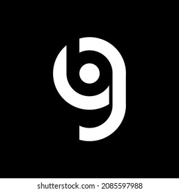 Initial B9 Logo Design Company Business Stock Vector (Royalty Free ...