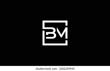 Initial Bm Modern Monogram Elegant Logo Stock Vector (Royalty Free ...