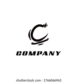 Initial C Letter Graffiti Tag Style Stock Vector (Royalty Free ...