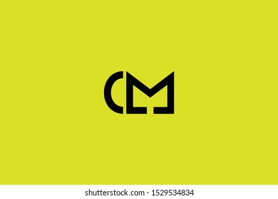 Initial C M Letter Logo Design Stock Vector (Royalty Free) 1529534834 ...