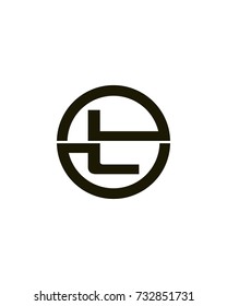 Initial Company Circle L Logo Black Stock Vector (Royalty Free ...