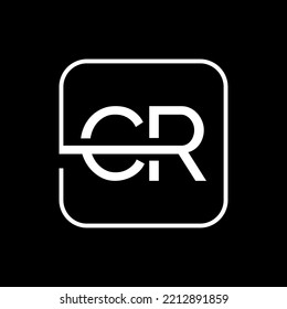 Initial Cr Letter Logo Design Vector Stock Vector (Royalty Free ...