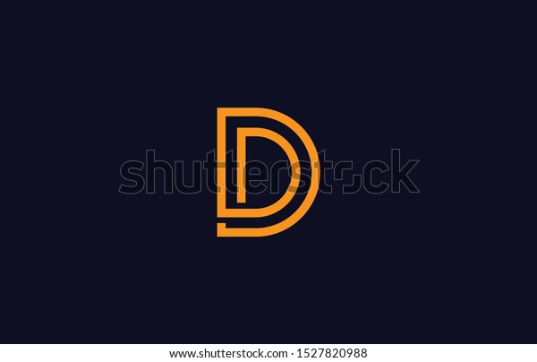 Initial D Letter Logo Design Vector Stock Vector (Royalty Free ...