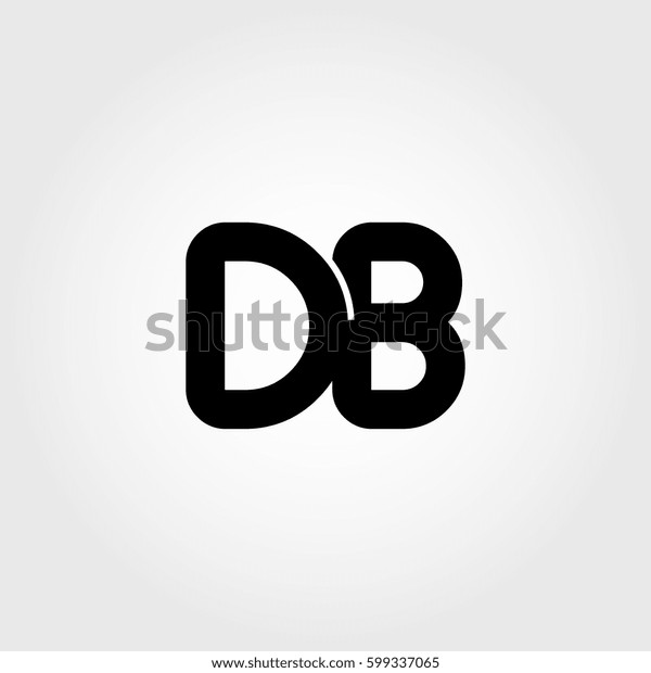 Initial Db Black Business Logo Stock Vector (Royalty Free) 599337065