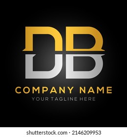 Initial Db Letter Logo Design Vector Stock Vector (Royalty Free ...