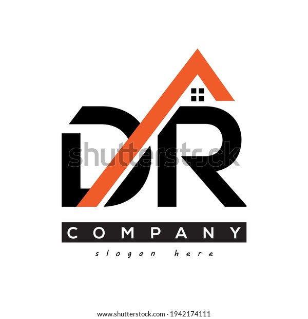 Initial Dr Real Estate Logo Vector Stock Vector (Royalty Free) 1942174111