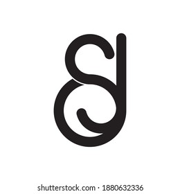 Initial Ds Letter Logo Vector Template Stock Vector (Royalty Free ...