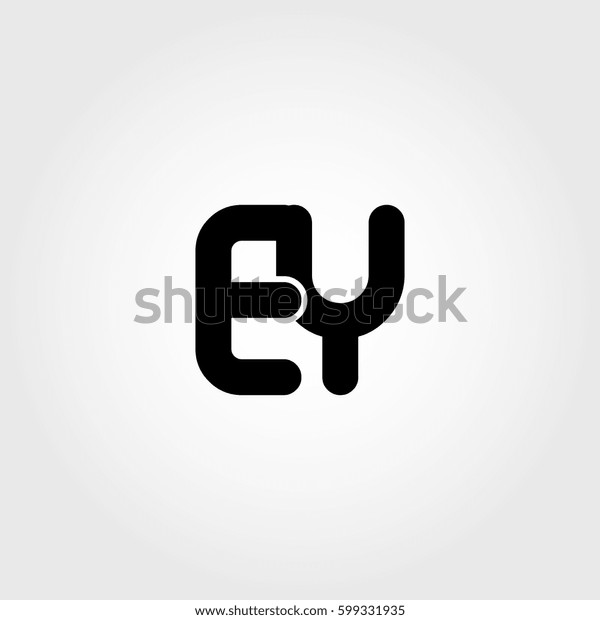 Initial Ey Black Business Logo Stock Vector (Royalty Free) 599331935 ...