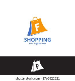 Initial F Shop Logo Designs Template Stock Vector (Royalty Free ...