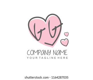 Initial G G Love Logo Template Stock Vector (Royalty Free) 1164287035 ...