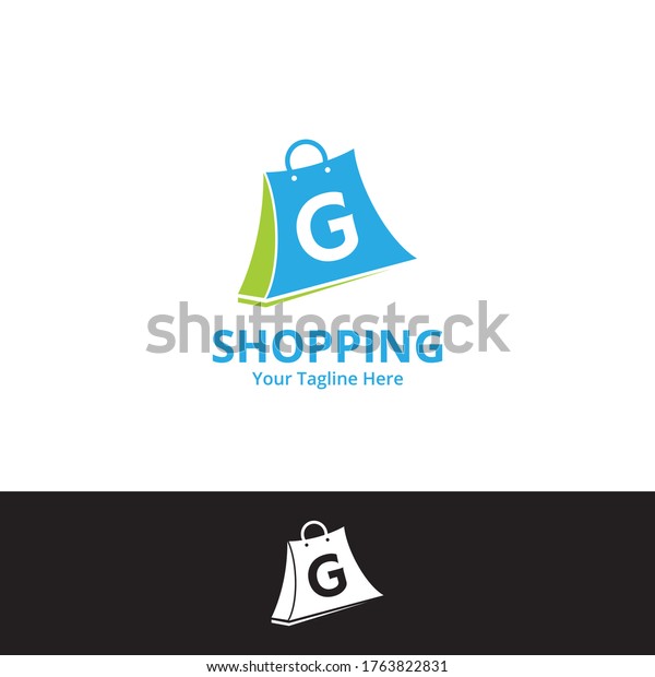 Initial G Shop Logo Designs Template Stock Vector (Royalty Free ...