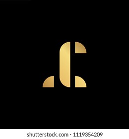 Initial Gold Letter Jc Cj Logo Stock Vector (Royalty Free) 1119354209 ...
