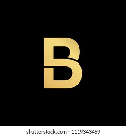 Initial Gold Letter Pb Bp Logo Stock Vector (Royalty Free) 1119343469 ...