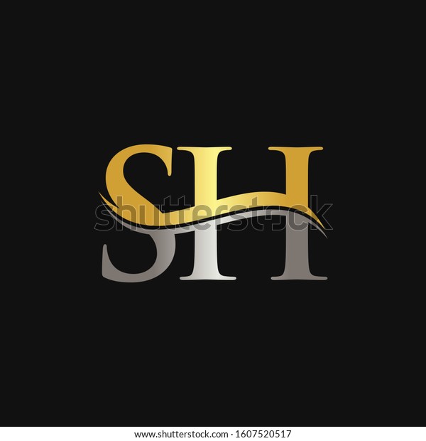 Initial Gold Silver Letter Sh Logo 스톡 벡터(로열티 프리) 1607520517 | Shutterstock