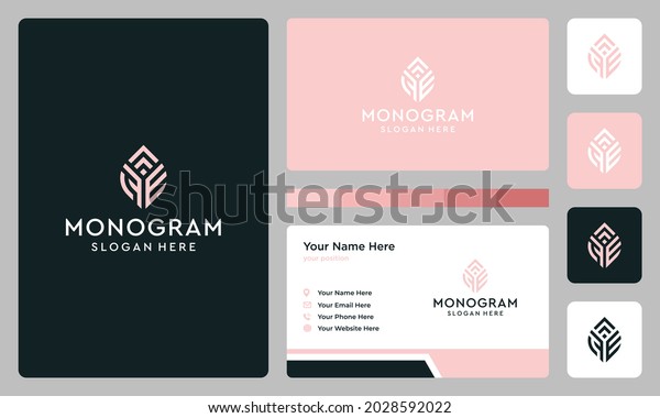 Initial Growth Letter Monogram Logo Icons Stock Vector (Royalty Free ...