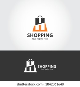 Initial H Shop Logo Designs Template Stock Vector (Royalty Free ...