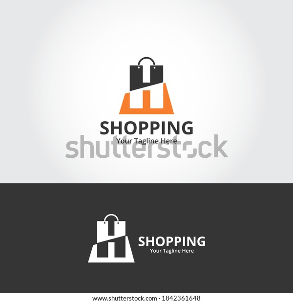 Initial H Shop Logo Designs Template Stock Vector (Royalty Free ...