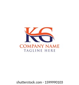 Initial Kg Letter Logo Design Vector Stock Vector (Royalty Free ...