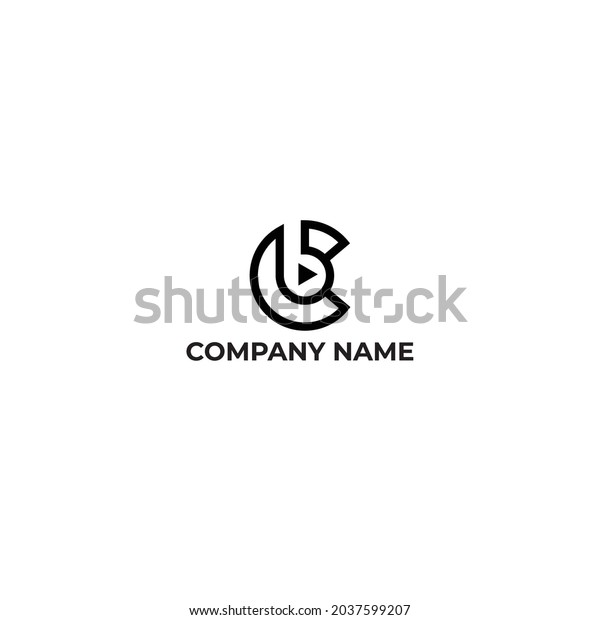 Initial Latter Cb Film Logo Design Stock Vector (Royalty Free ...