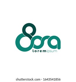 Initial Latter Sora Modern Linked Circle Stock Vector (Royalty Free ...