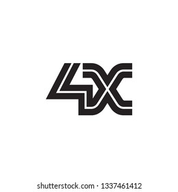 Initial Letter 4x Linked Design Logo Stock Vector (Royalty Free ...