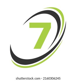Initial Letter 7 Logo Company Name Stock Vector (Royalty Free ...