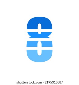 Initial Letter 8 Logo Design Template Stock Vector (Royalty Free ...