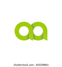 Initial Letter Aa Modern Linked Circle Stock Vector (Royalty Free ...