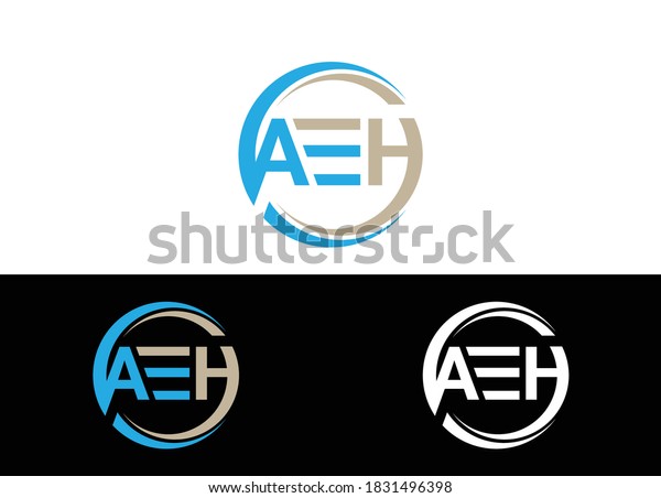 Initial Letter Aeh Logo Icon Design Stock Vector (Royalty Free ...