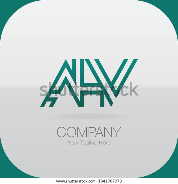 Initial Letter Ahv Letter Logo Design Stock Vector (Royalty Free ...