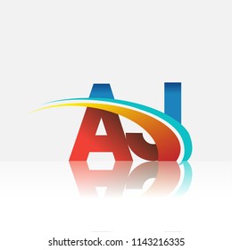 Initial Letter Aj Logotype Company Name Stock Vector (Royalty Free ...