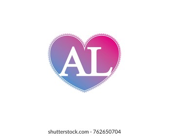 Initial Letter Heart Symbol Logo Sign Stock Vector (Royalty Free) 762651535