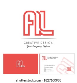 Initial Letter Al Letter Logo Design Stock Vector (Royalty Free ...