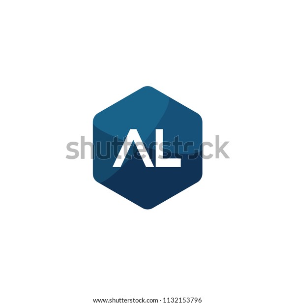 Initial Letter Al Logo Template Design Stock Vector (Royalty Free ...