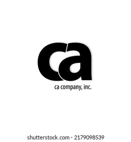 Initial Letter Alphabet Logo Ca Stock Vector (Royalty Free) 2179098539 ...