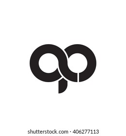 Initial Letter Ap Linked Round Lowercase Stock Vector (Royalty Free ...