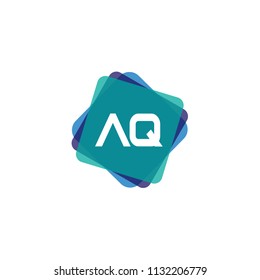 Initial Letter Aq Logo Template Design Stock Vector (Royalty Free ...