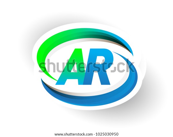 Initial Letter Ar Logotype Company Name Stock Vector (Royalty Free ...