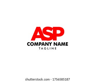 Initial Letter Asp Logo Template Design Stock Vector (Royalty Free ...