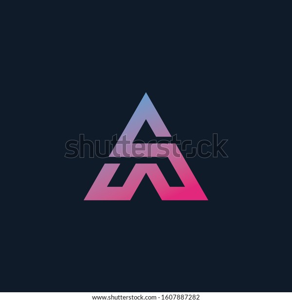 Initial Letter Asw Minimalist Art Logo Stock Vector (Royalty Free ...