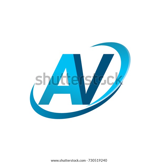 Initial Letter Av Logotype Company Name Stock Vector (Royalty Free ...