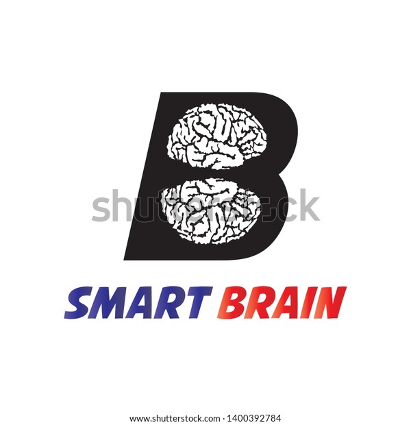 Initial Letter B Brain Logo Vector Stock Vector (Royalty Free ...